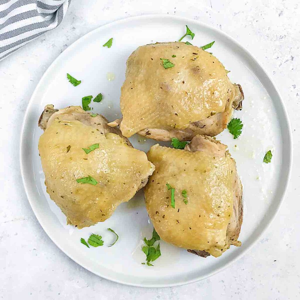 Boiled chicken thighs (how to boil chicken thighs) - Deliciously Home ...