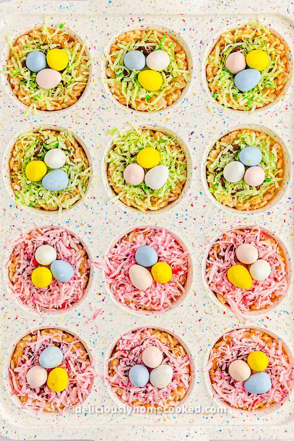Colored coconut flakes - Deliciously Home Cooked