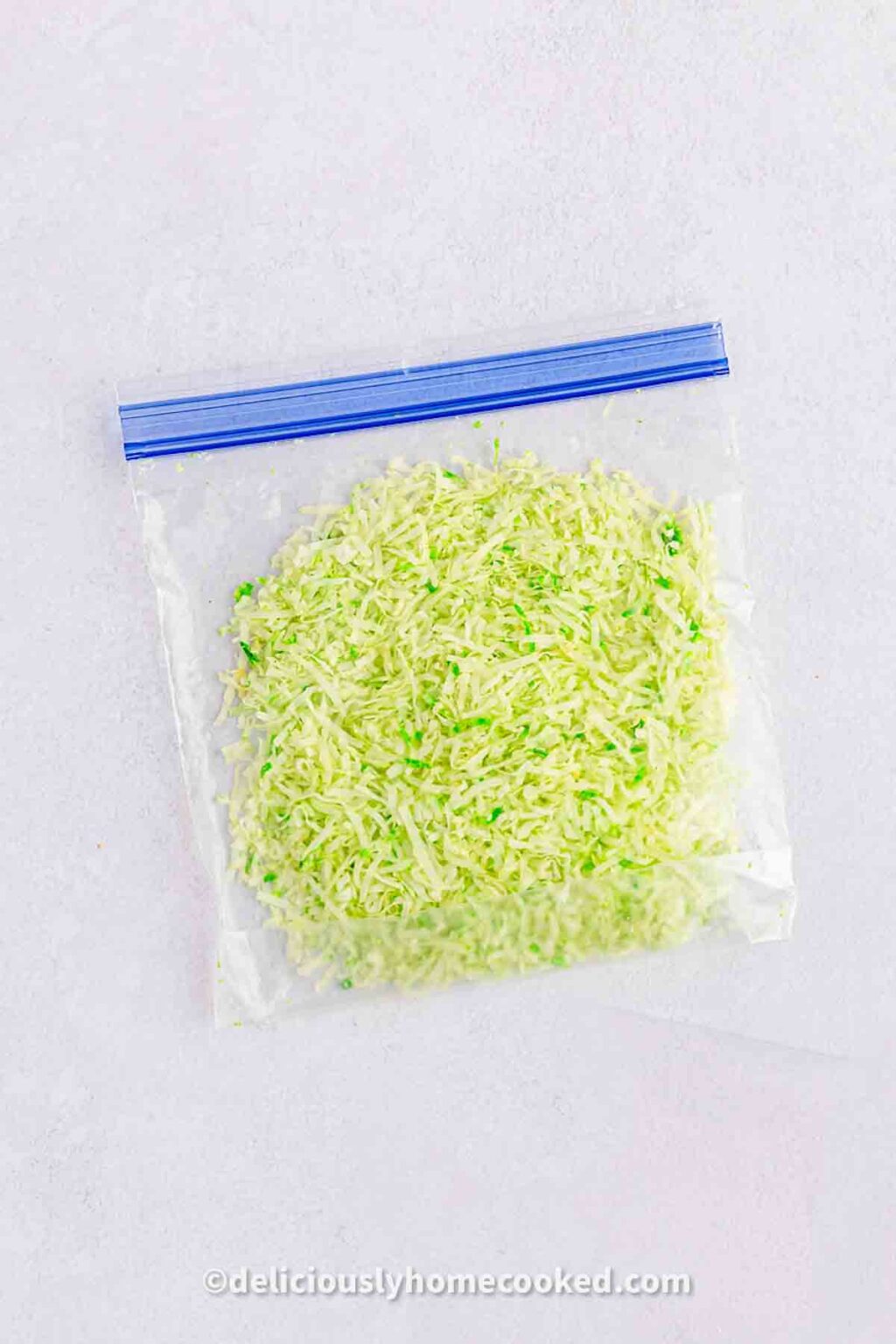 Colored coconut flakes - Deliciously Home Cooked