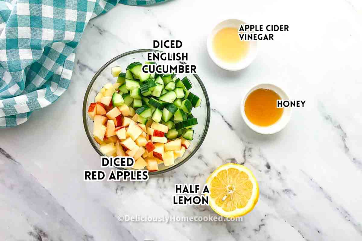 Apple cucumber salad - Deliciously Home Cooked