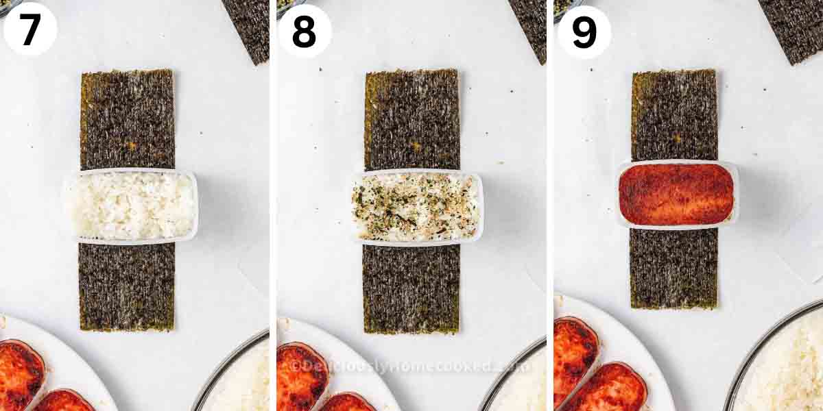Spam Musubi recipe - Deliciously Home Cooked