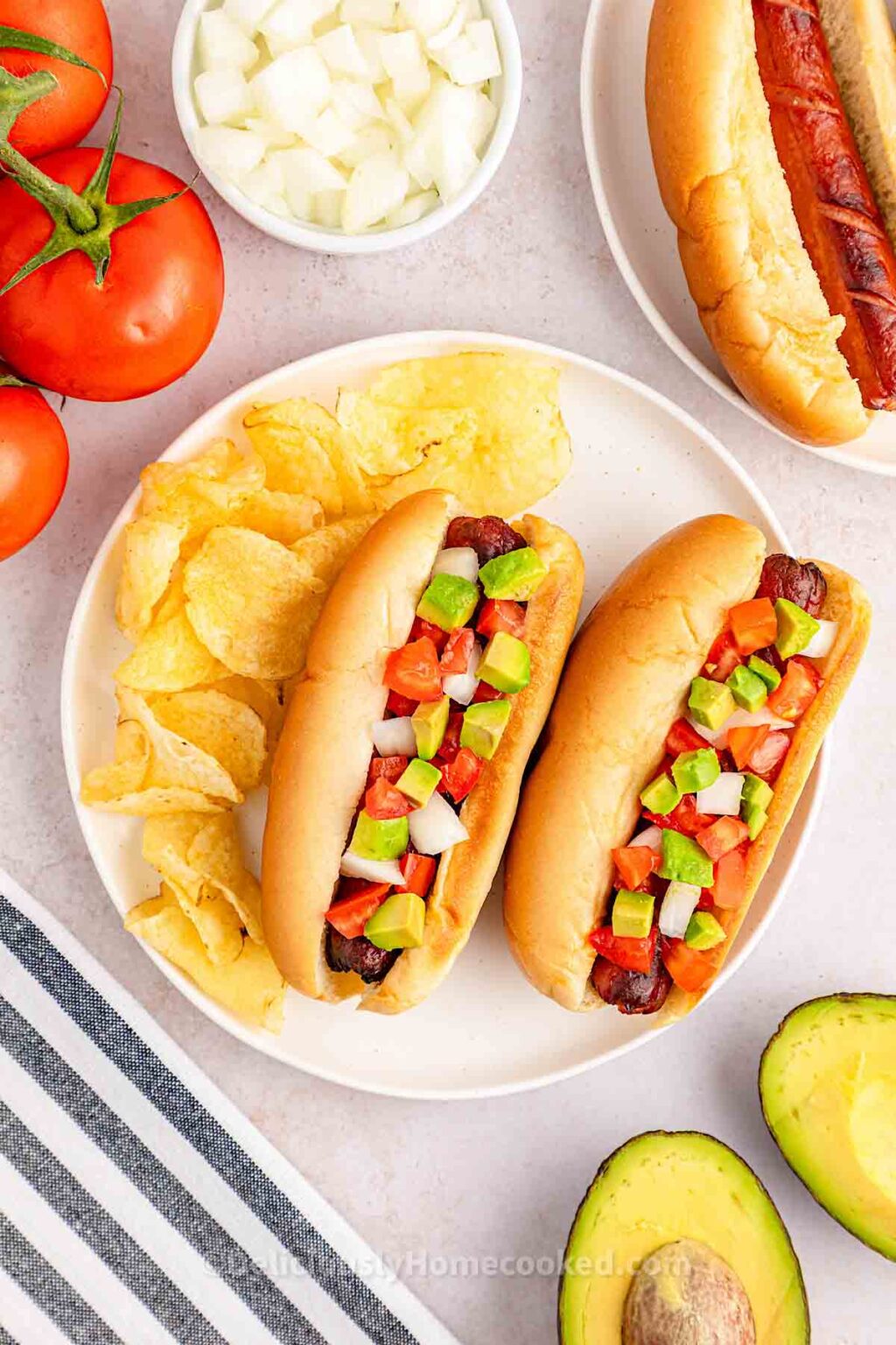 Mexican hot dogs - Deliciously Home Cooked