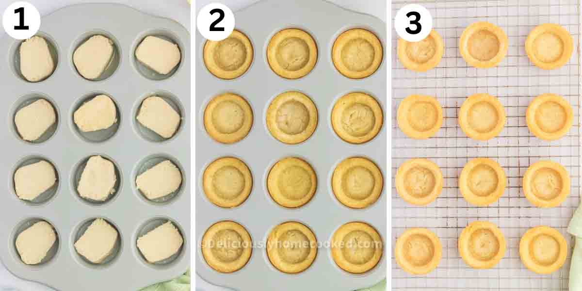 Mini egg sugar cookie cups - Deliciously Home Cooked