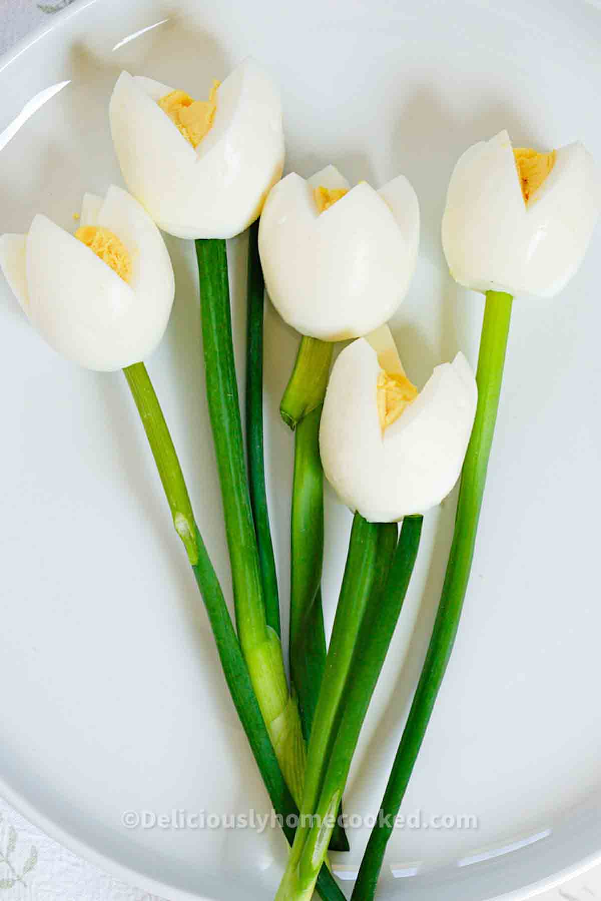 Tulip egg bouquet recipe - Deliciously Home Cooked