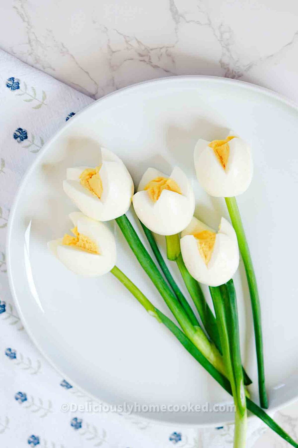 Tulip egg bouquet recipe - Deliciously Home Cooked