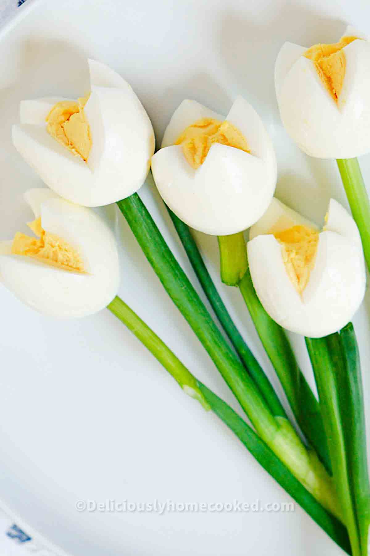 Tulip egg bouquet recipe - Deliciously Home Cooked