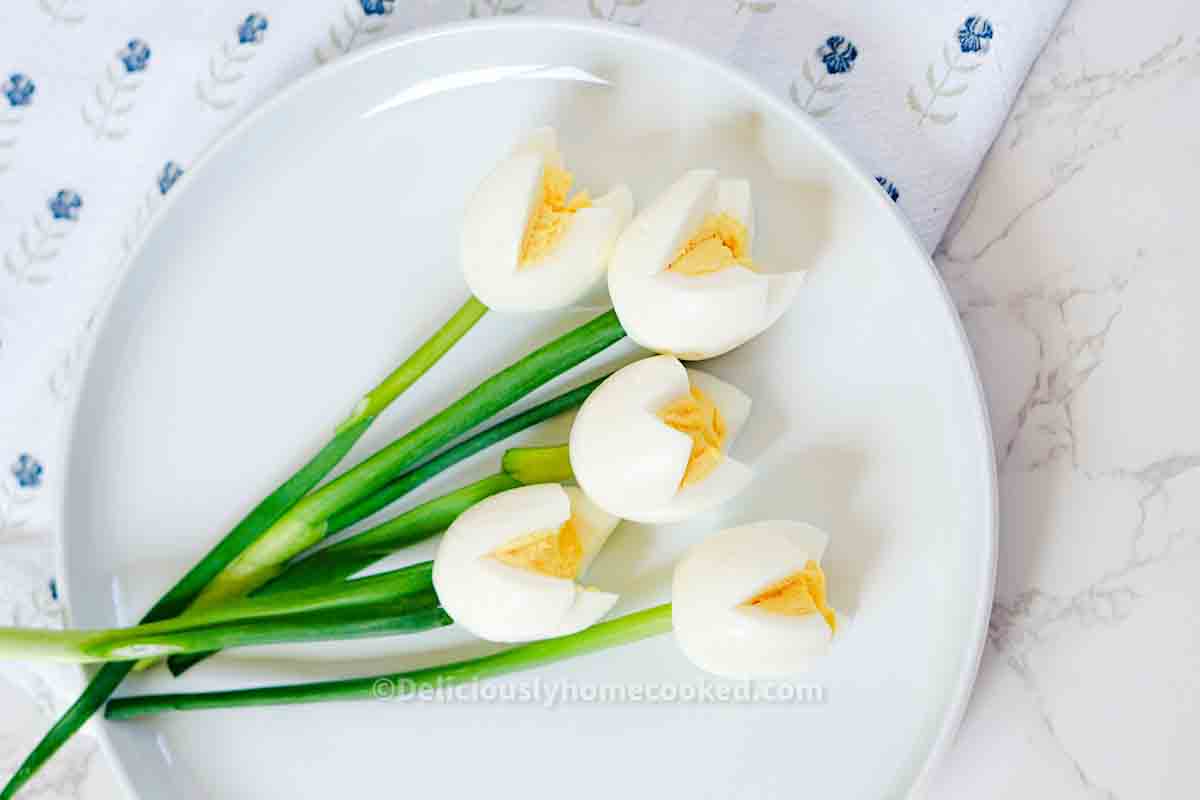 Tulip egg bouquet recipe - Deliciously Home Cooked