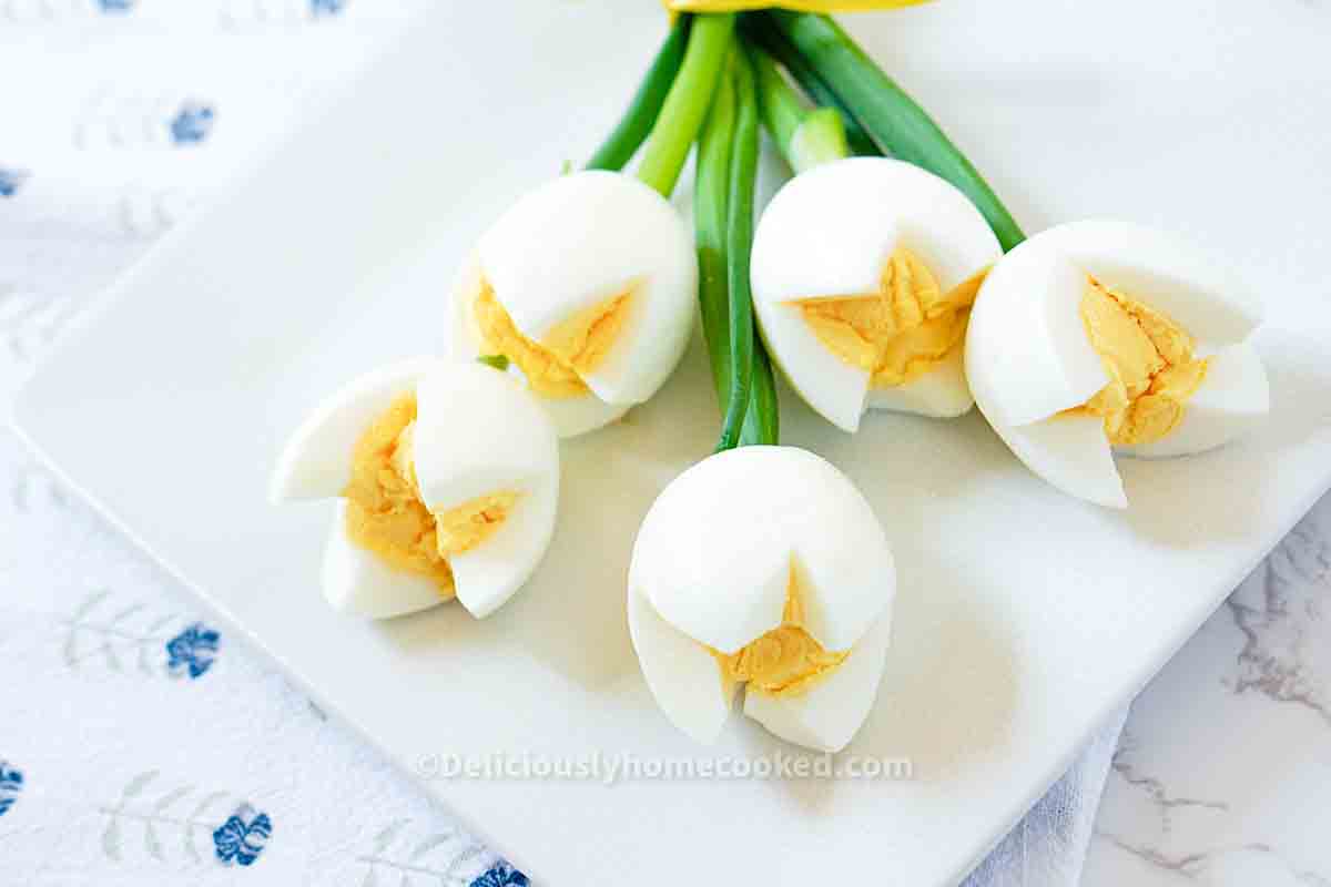 Tulip egg bouquet recipe - Deliciously Home Cooked