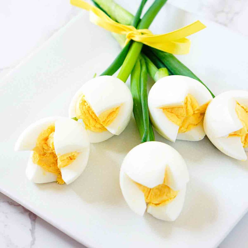 Tulip egg bouquet recipe - Deliciously Home Cooked