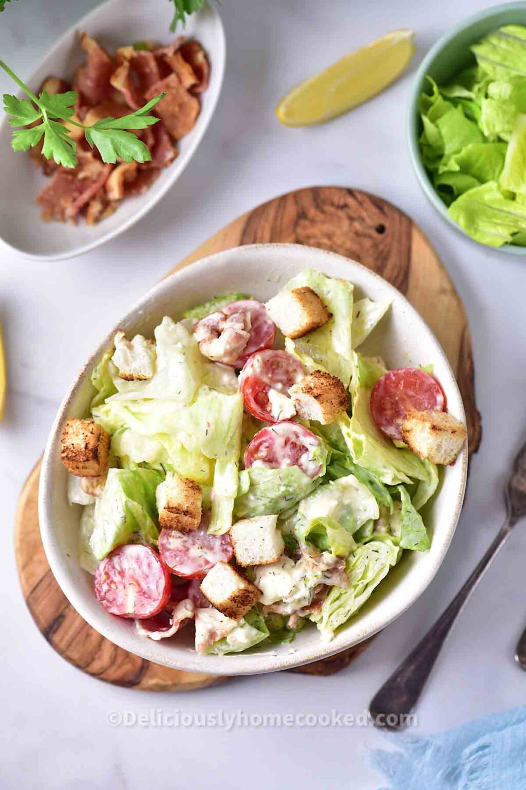 BLT salad recipe - Deliciously Home Cooked
