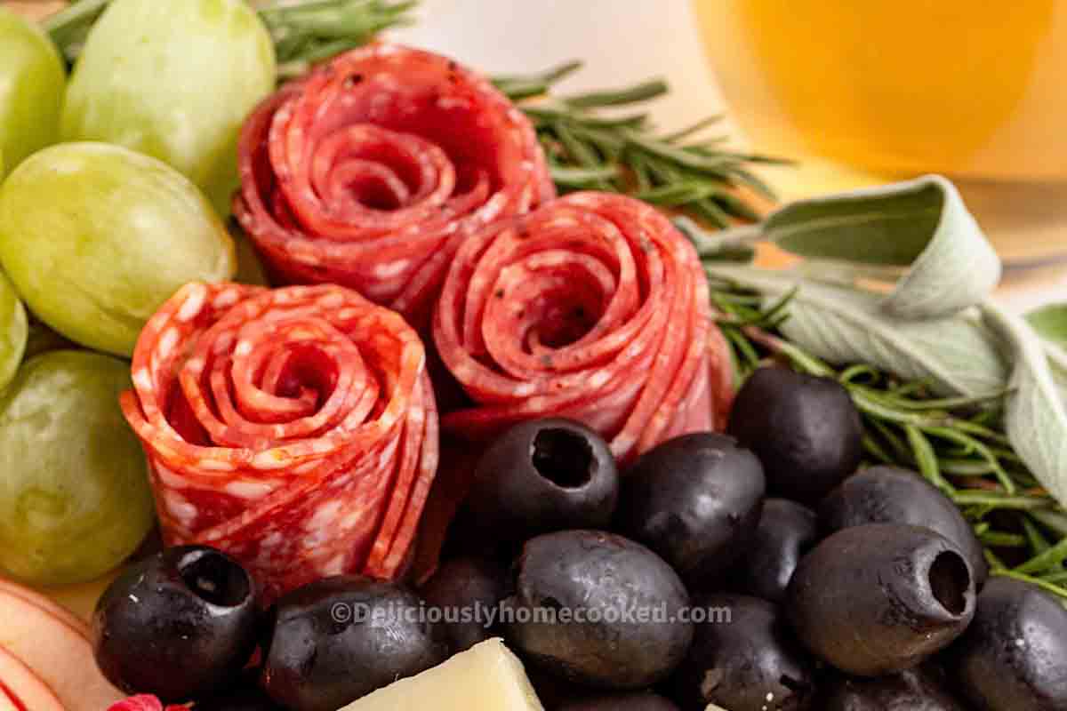 How to make a Salami rose - Deliciously Home Cooked