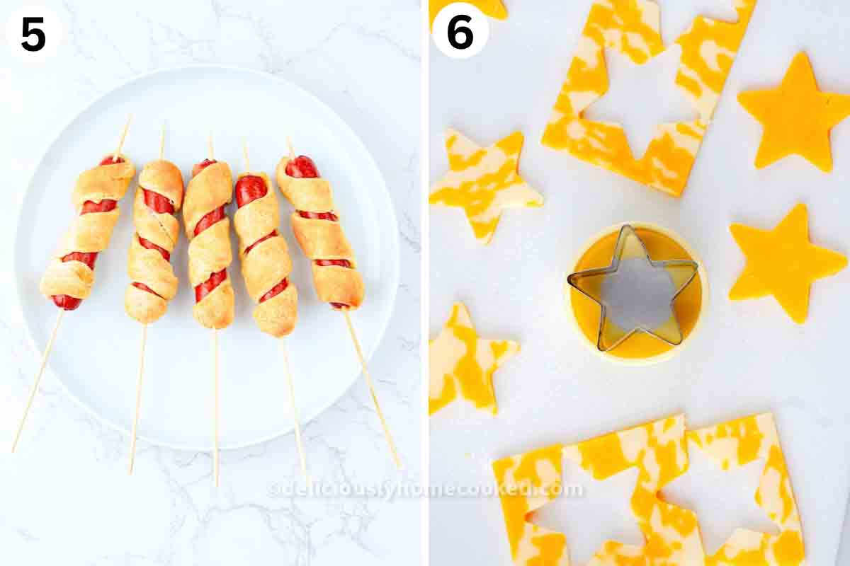 4th of July firecracker hot dogs - Deliciously Home Cooked