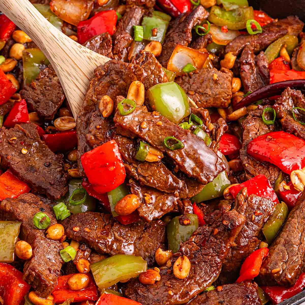 Kung pao beef - Deliciously Home Cooked