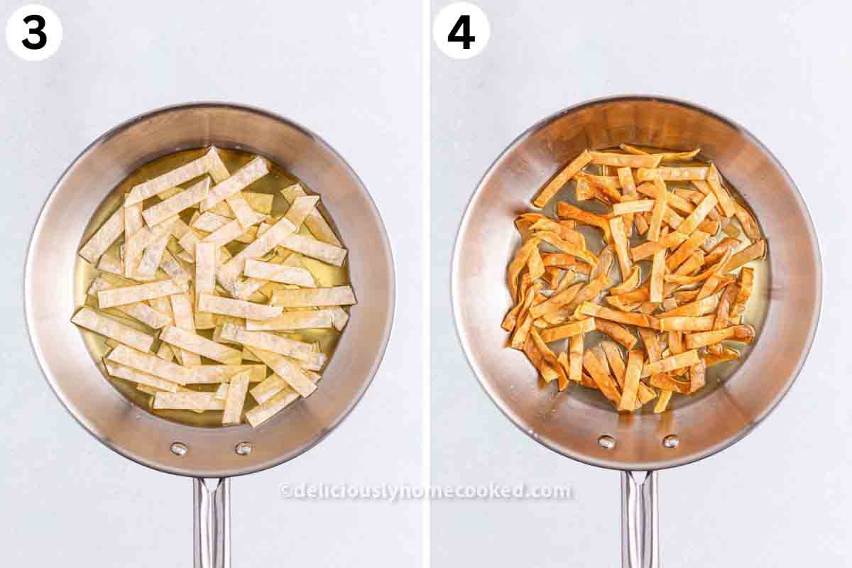 How to make Tortilla strips - Deliciously Home Cooked