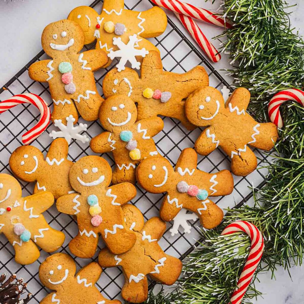 Air fryer gingerbread men cookies - Deliciously Home Cooked