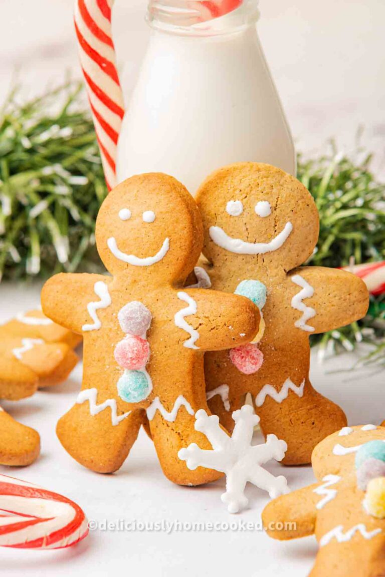 Air fryer gingerbread men cookies - Deliciously Home Cooked