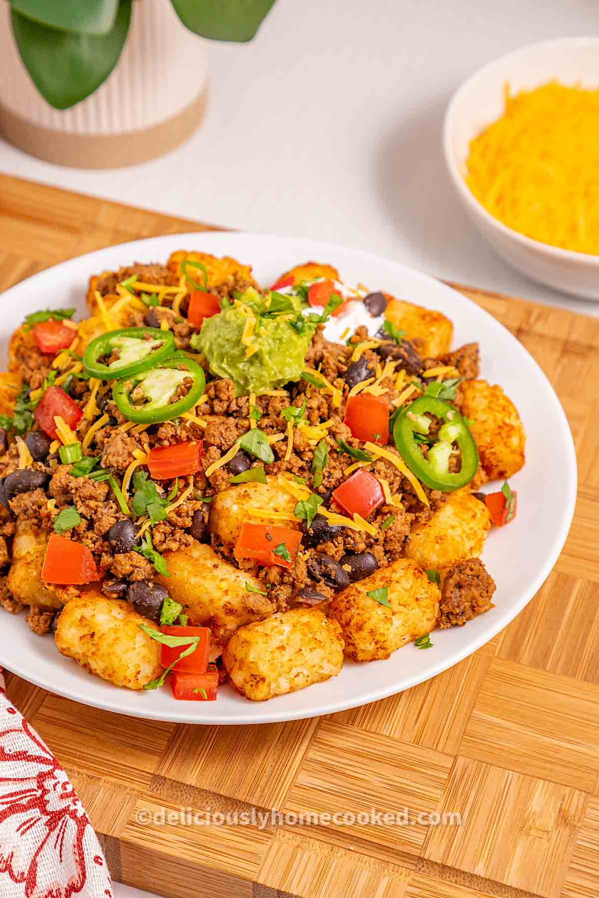Loaded Totchos recipe (Tater tot nachos) Deliciously Home Cooked