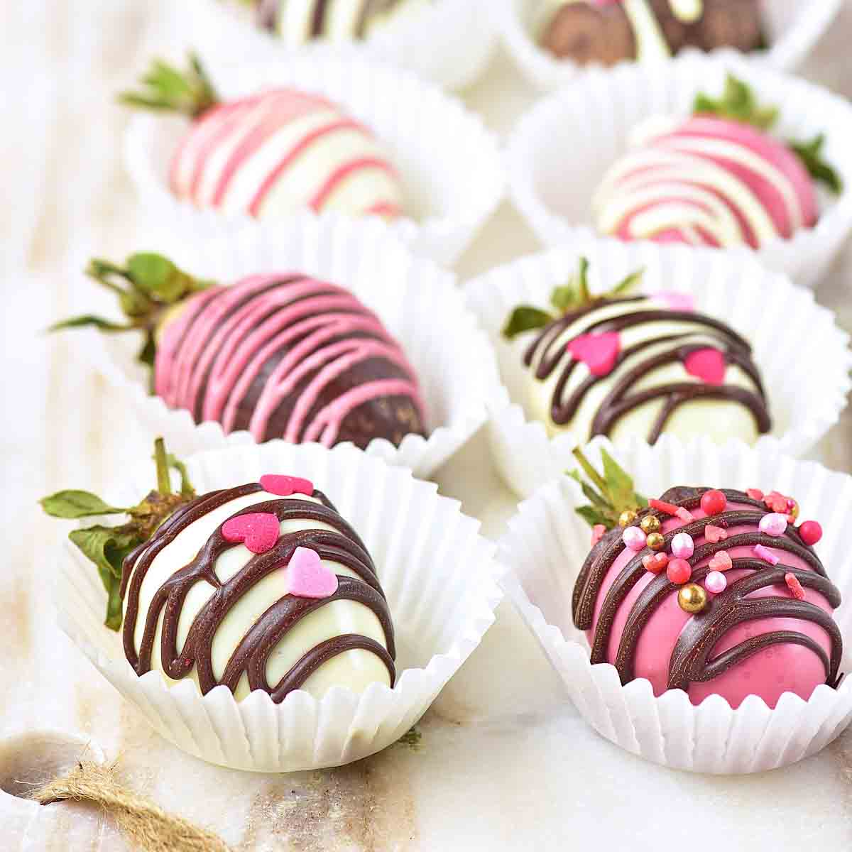Valentine’s Day Chocolate Covered Strawberries for Date Night