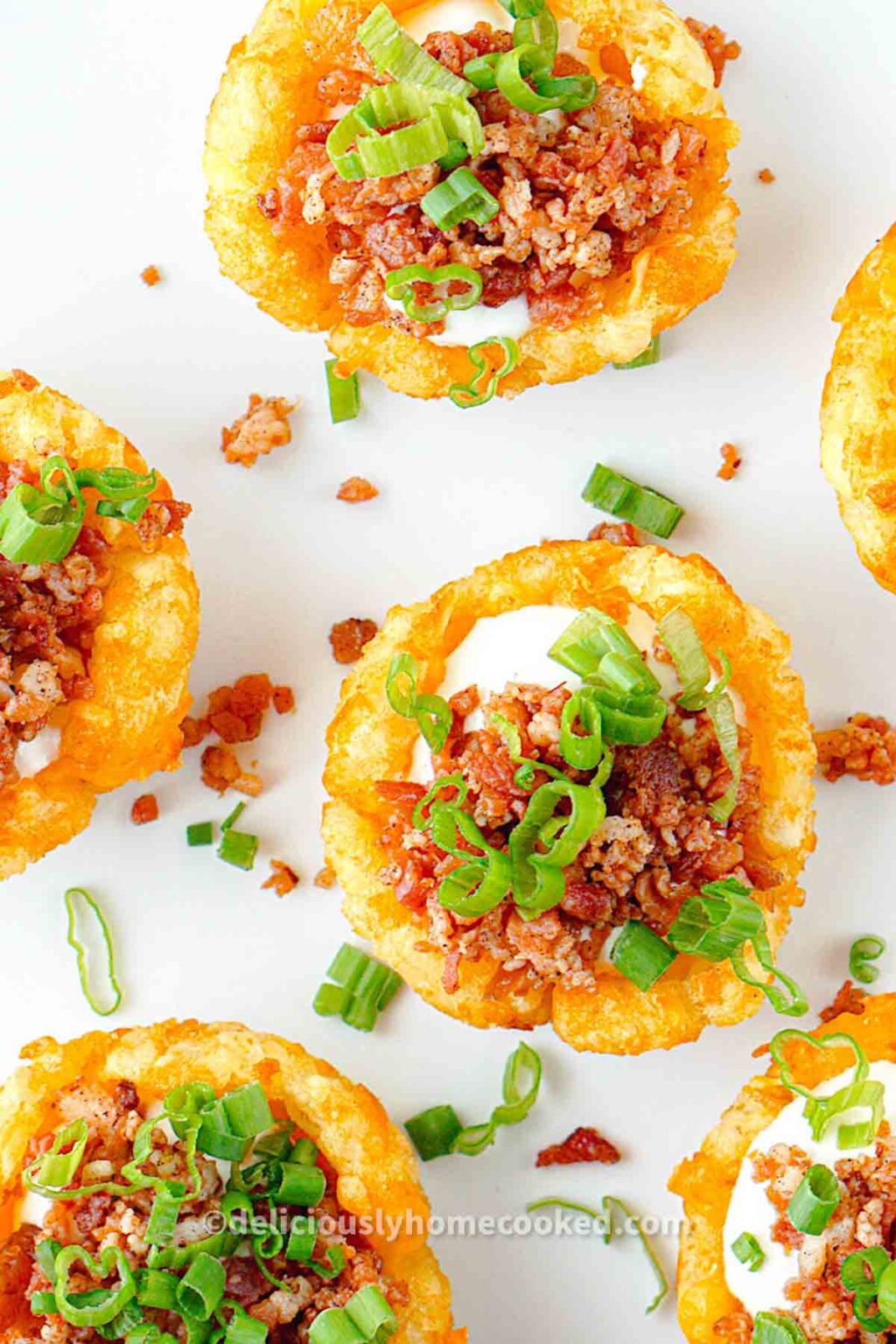 Loaded Tater Tot Cups That Are Crispy, Cheesy, and Delicious.